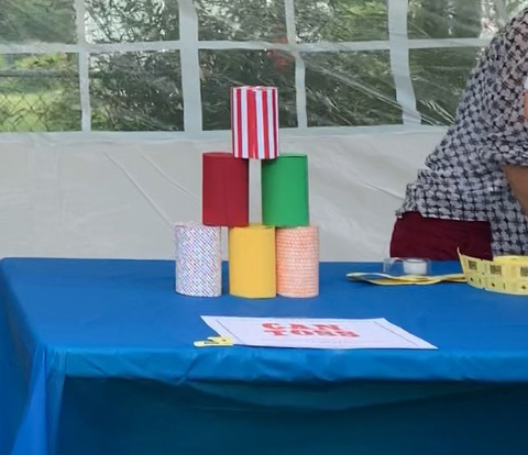 DIY Tin Can Toss Carnival/Circus Game